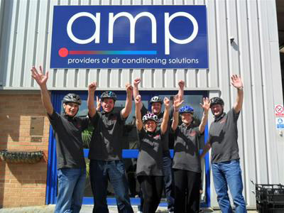 AMP has the heart for charity bike ride - Cooling Post